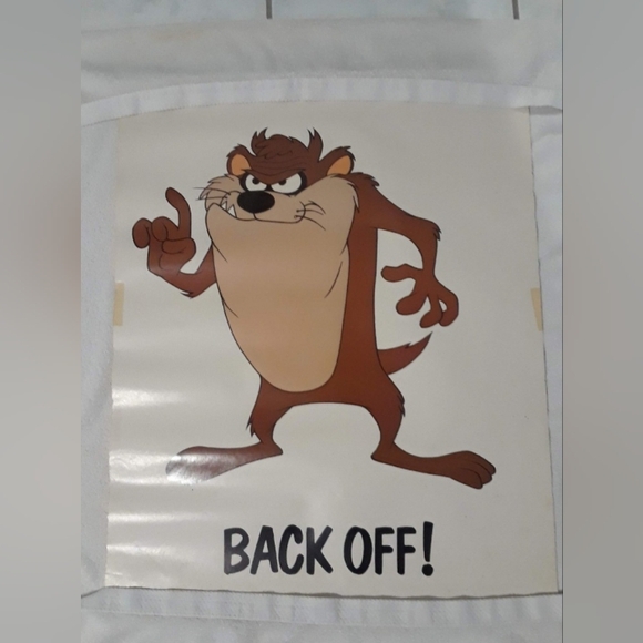 Warner Bros. | Other | Vintage Looney Tunes Taz Back Off Rolled Poster ...